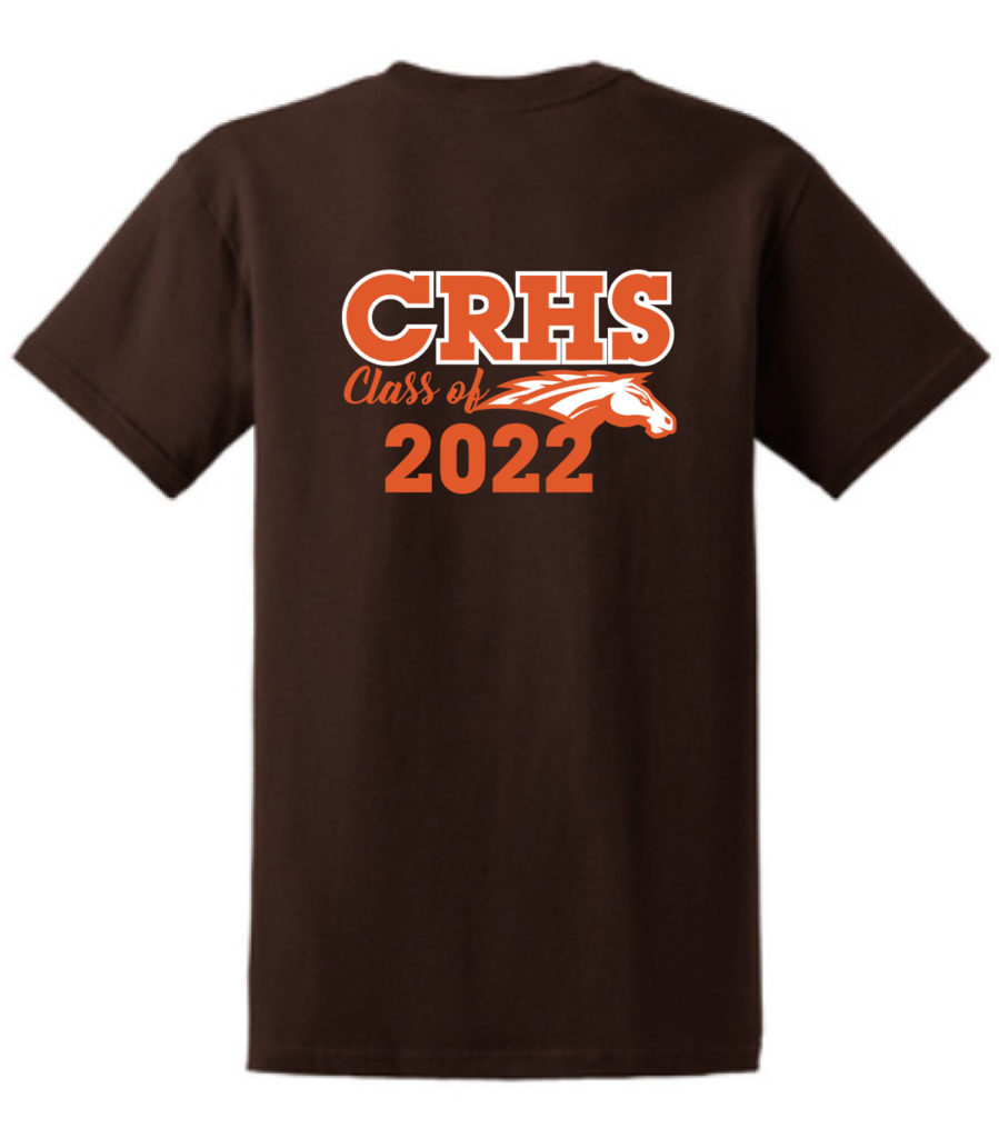 CRHS Class of 2022 T-Shirt – Dark Chocolate – Print Signs and Designs